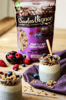 Muesli Bio Croustillant Superfruits - Charles Vignon, expert des céréales